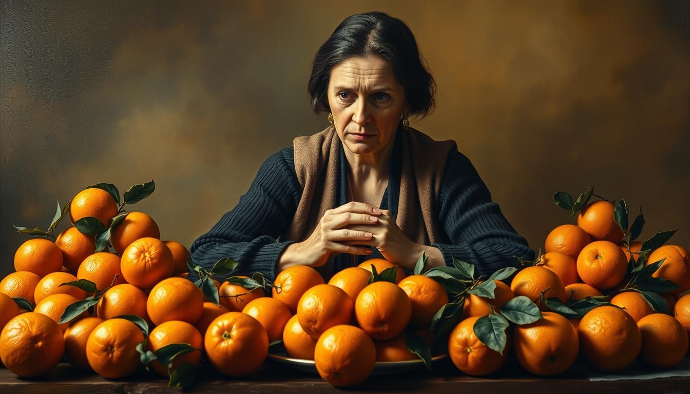 Pomarańczarka - opis i interpretacja obrazu